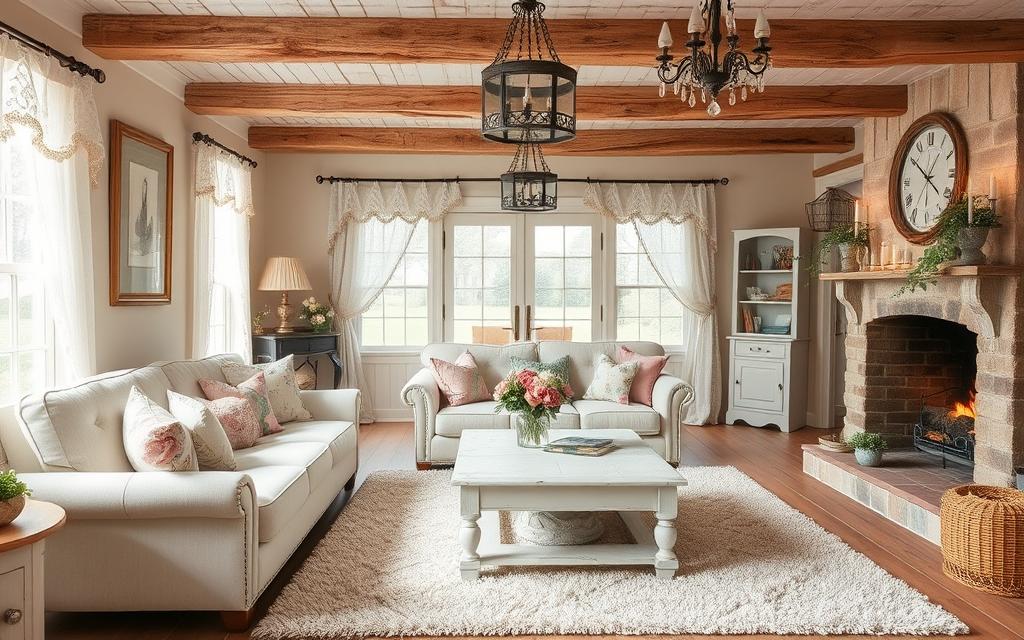 Charming Feminine Farmhouse Living Room Ideas for Cozy Spaces