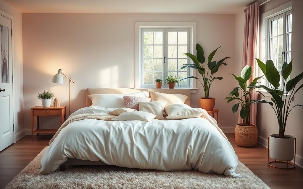 Create a Tranquil Bedroom for Better Sleep with Soft Colors and Comfort