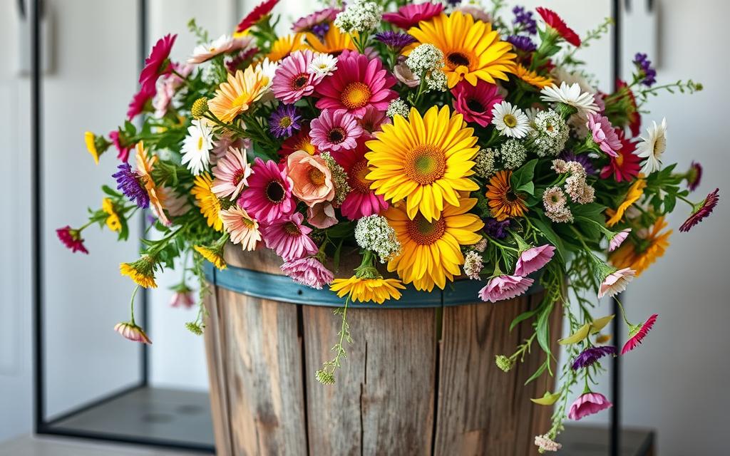 Flowers in a Bucket: Creative Ideas for a Rustic Blooming Yard and Garden