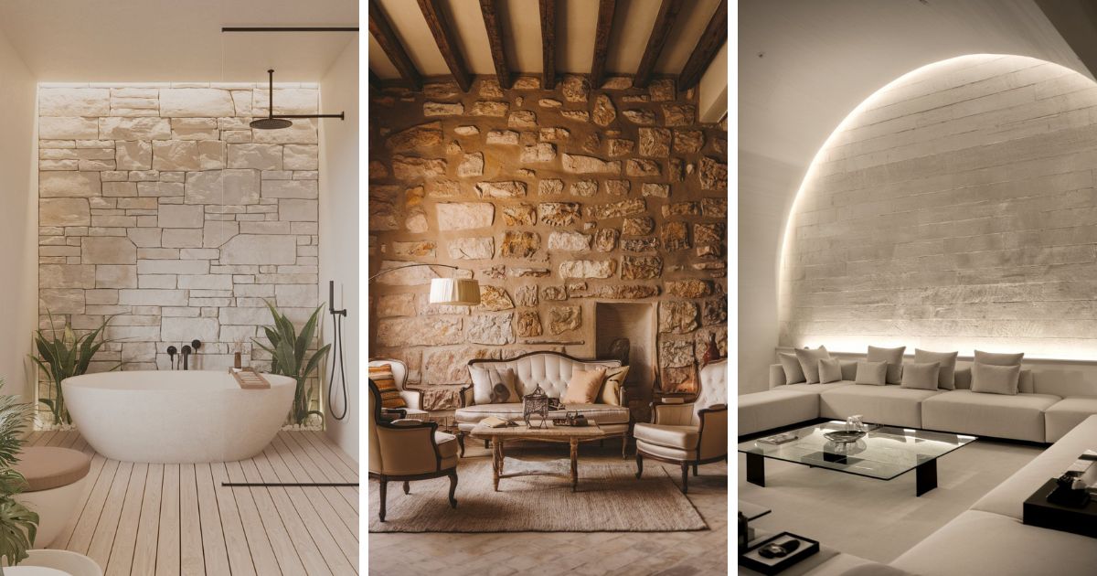 Amazing Ways to Design Stunning Stone Wall Interiors