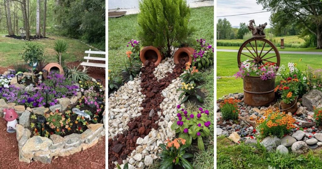 Flowerbed Islands: 30 Ideas for Small and Large Yards | My desired home