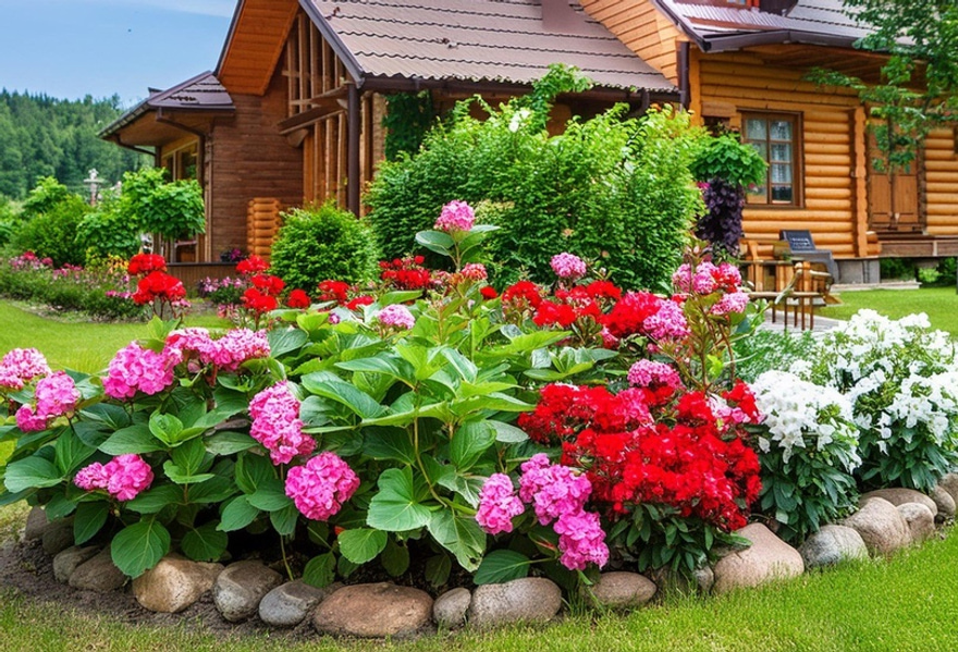 Flowerbed Islands: 30 Ideas for Small and Large Yards | My desired home