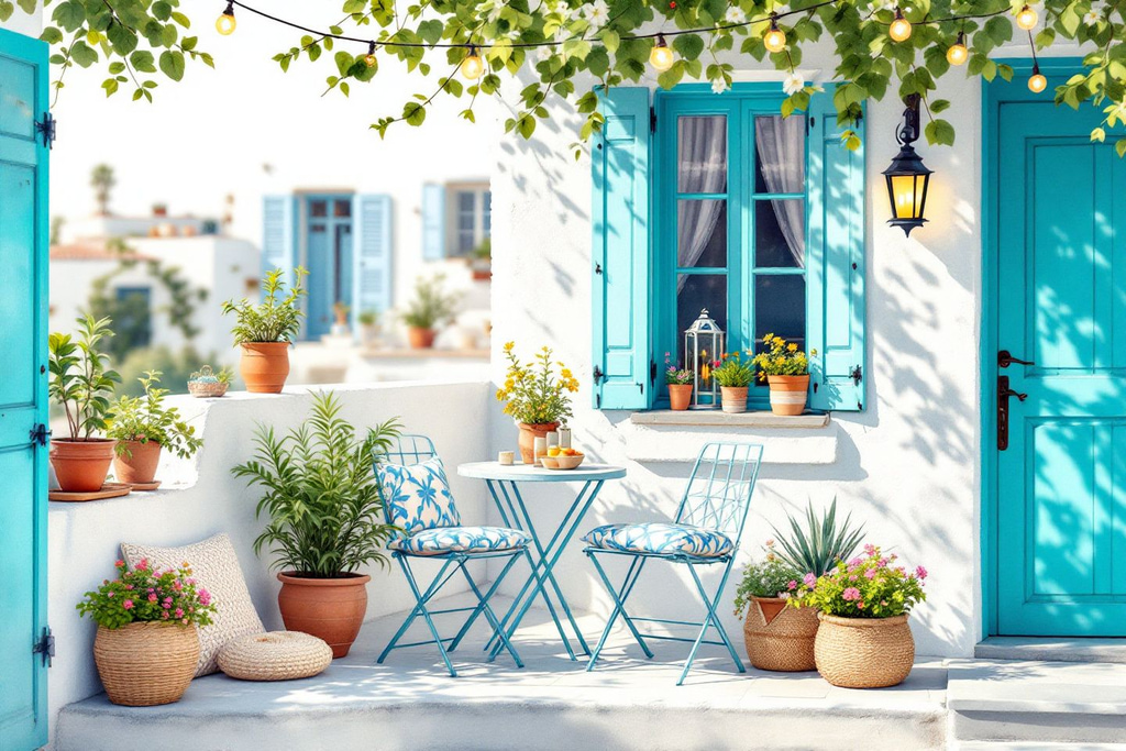 How to Turn Your Balcony into a Greek Island Paradise | My desired home