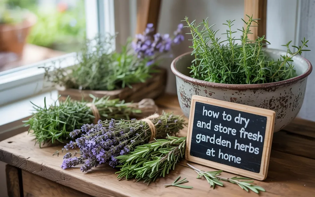 How to Dry and Store Fresh Garden Herbs at Home