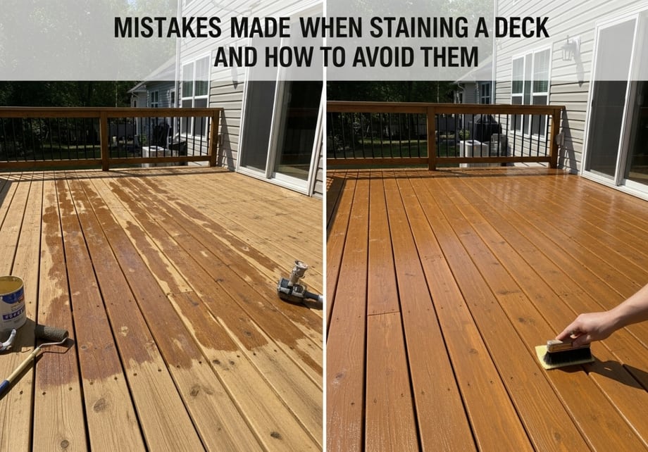 Top 10 Mistakes Made When Staining a Deck and How to Avoid Them | My ...
